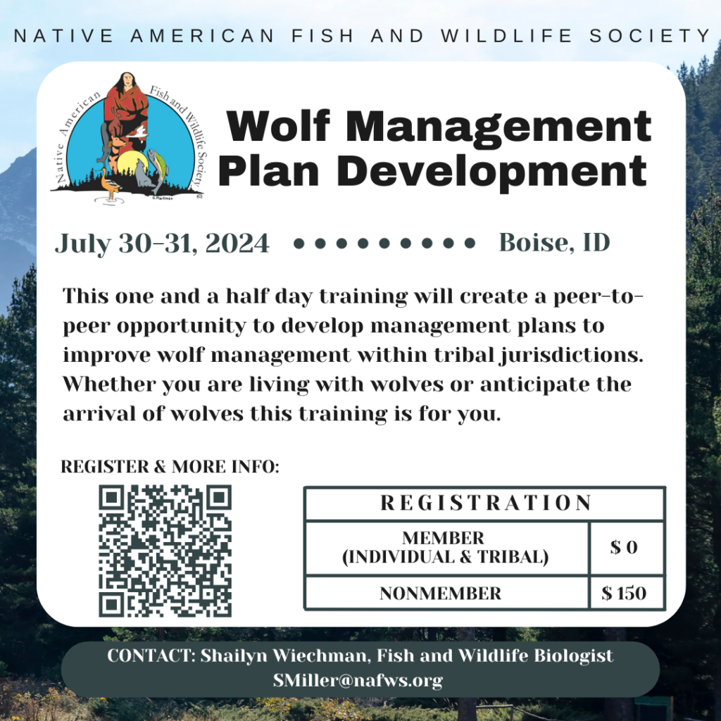 Wolf Management Plan Development Workshop - Native American Fish and ...