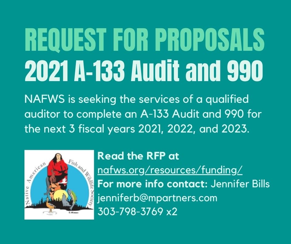 NAFWS Announcements - Native American Fish and Wildlife Society