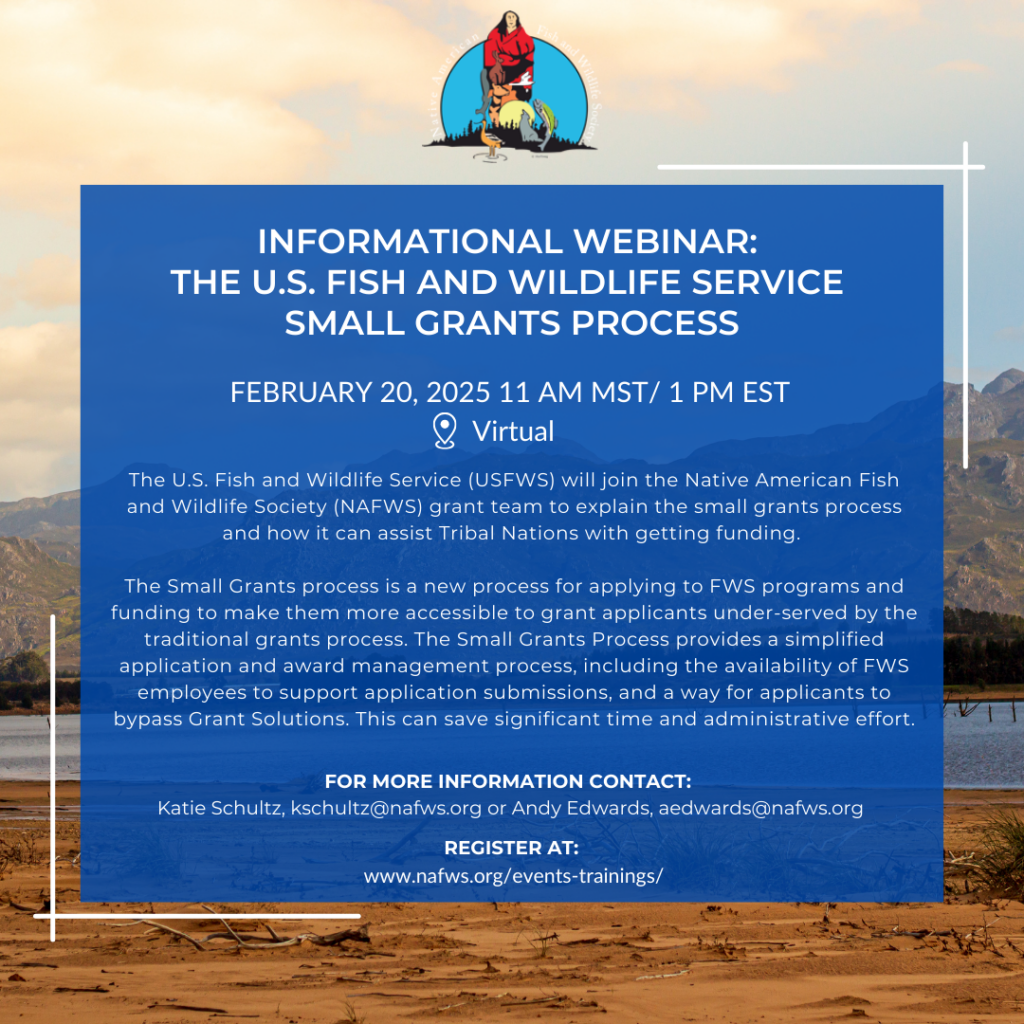 The USFWS Small Grants Process - What is it and how can it help Tribes ...